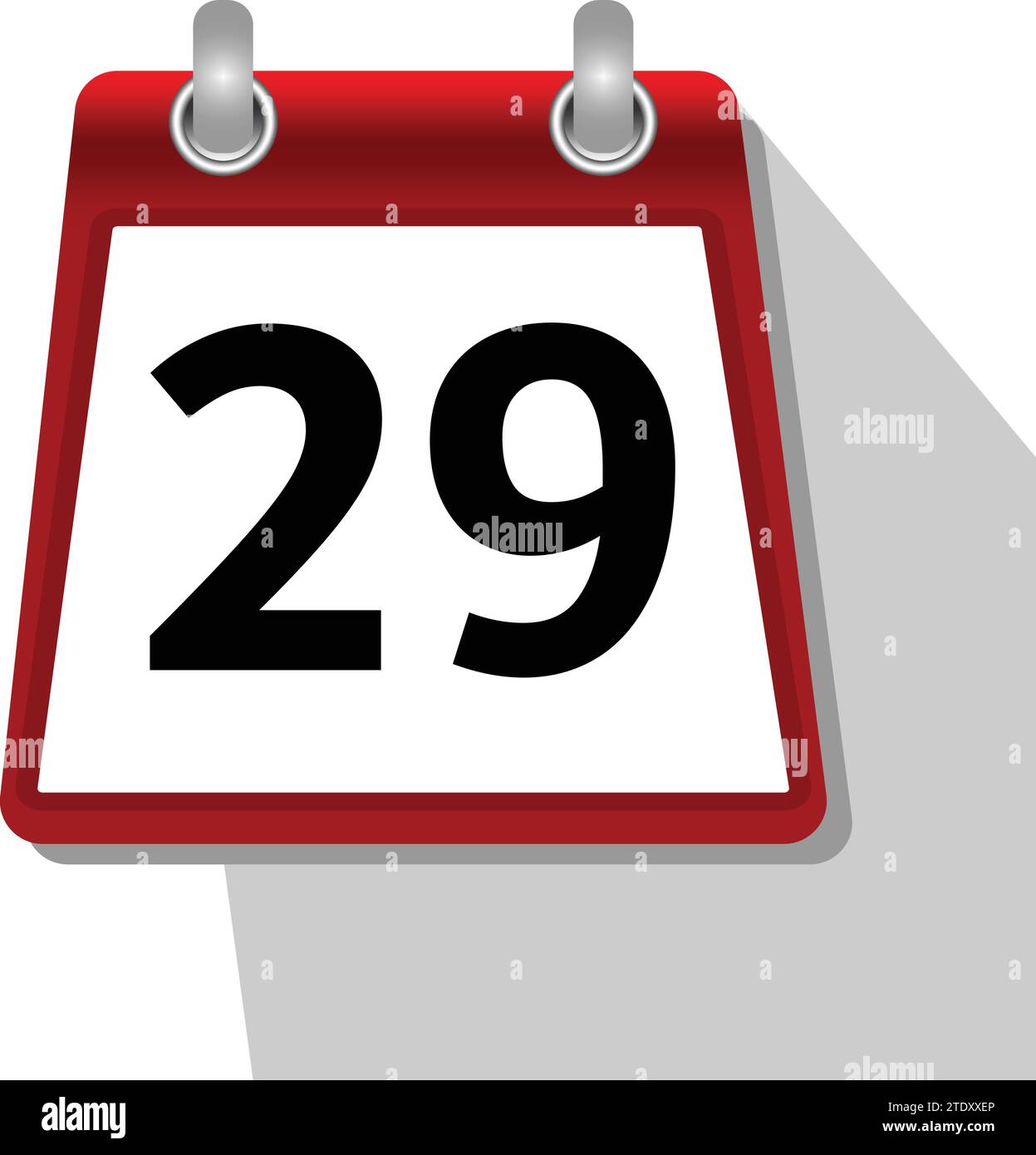 29 simple calendar icon on white background Stock Vector Image & Art ...