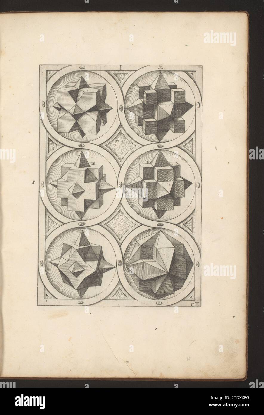 Six polyhocks with a Hexaëder as a starting point, Jost Amman, After ...