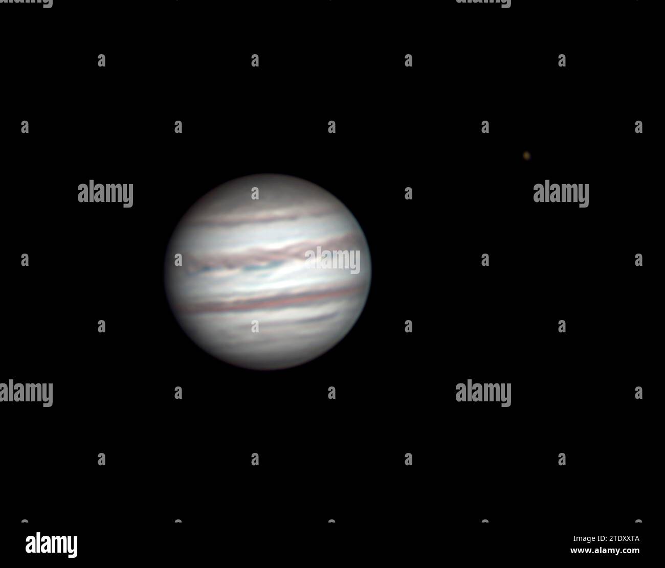 London, UK. 19th Dec, 2023. The largest moon of Jupiter, Ganymede, can ...