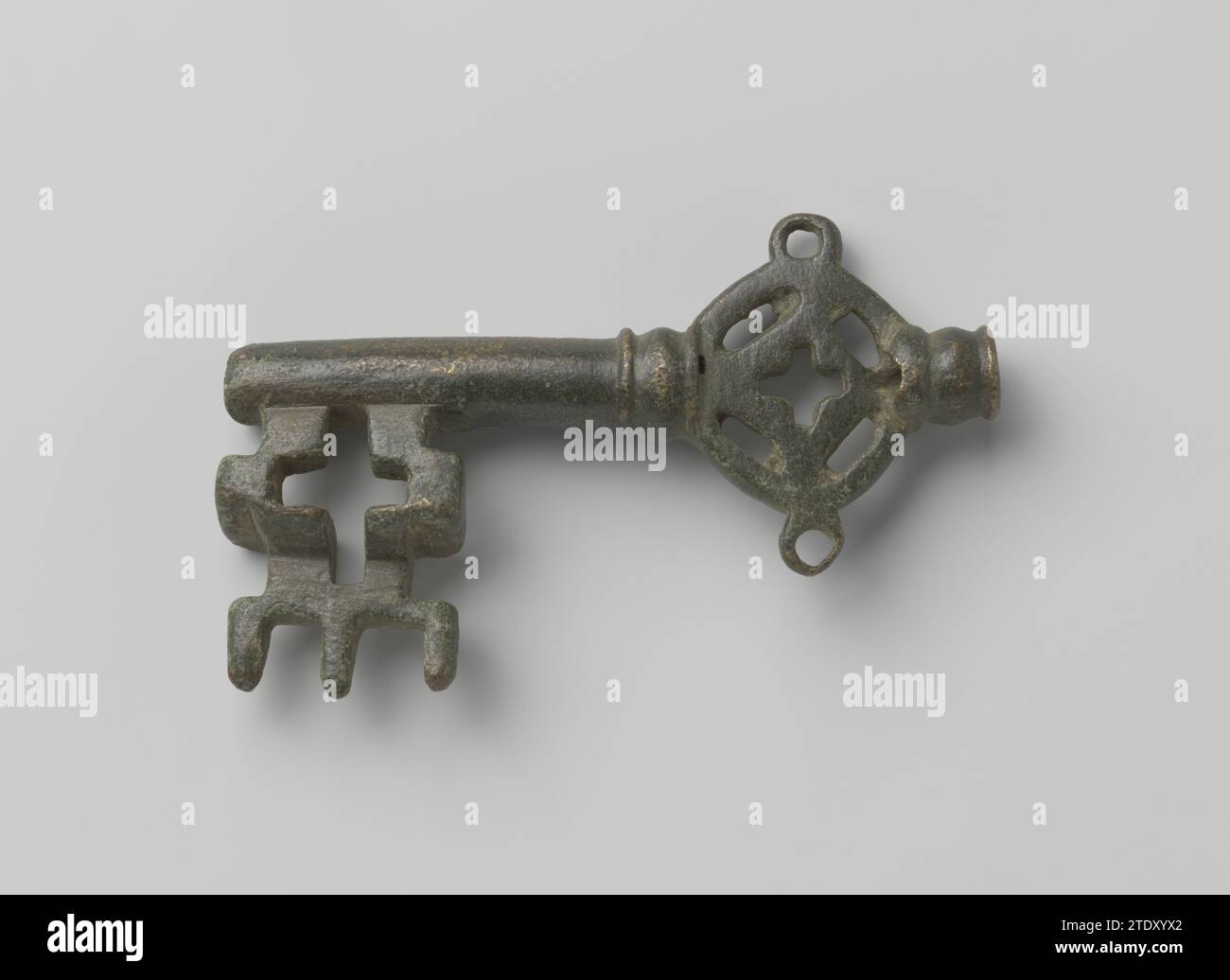 Pipe key, c. 1200 - c. 1400 Pipe key with handle consisting of an open ...