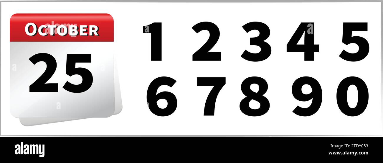 Countdown numbers Stock Vector Images - Alamy