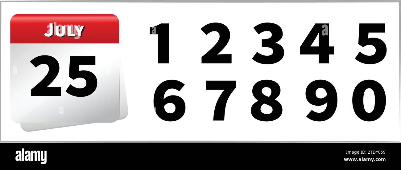 Numbers almanac Stock Vector Images - Alamy