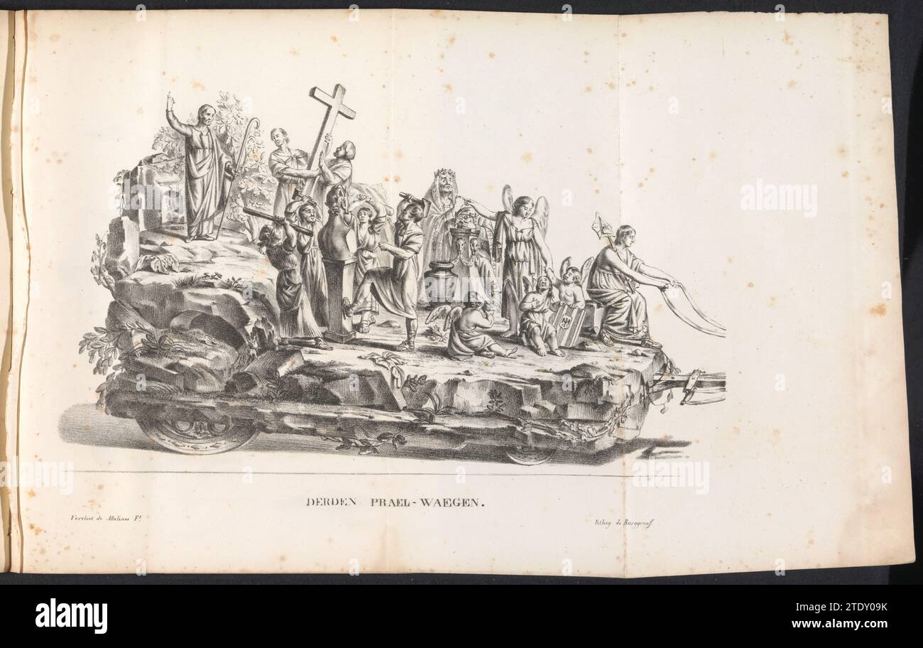 Third float in the parade for the Holy Rombout, 1825, 1825 The third ...