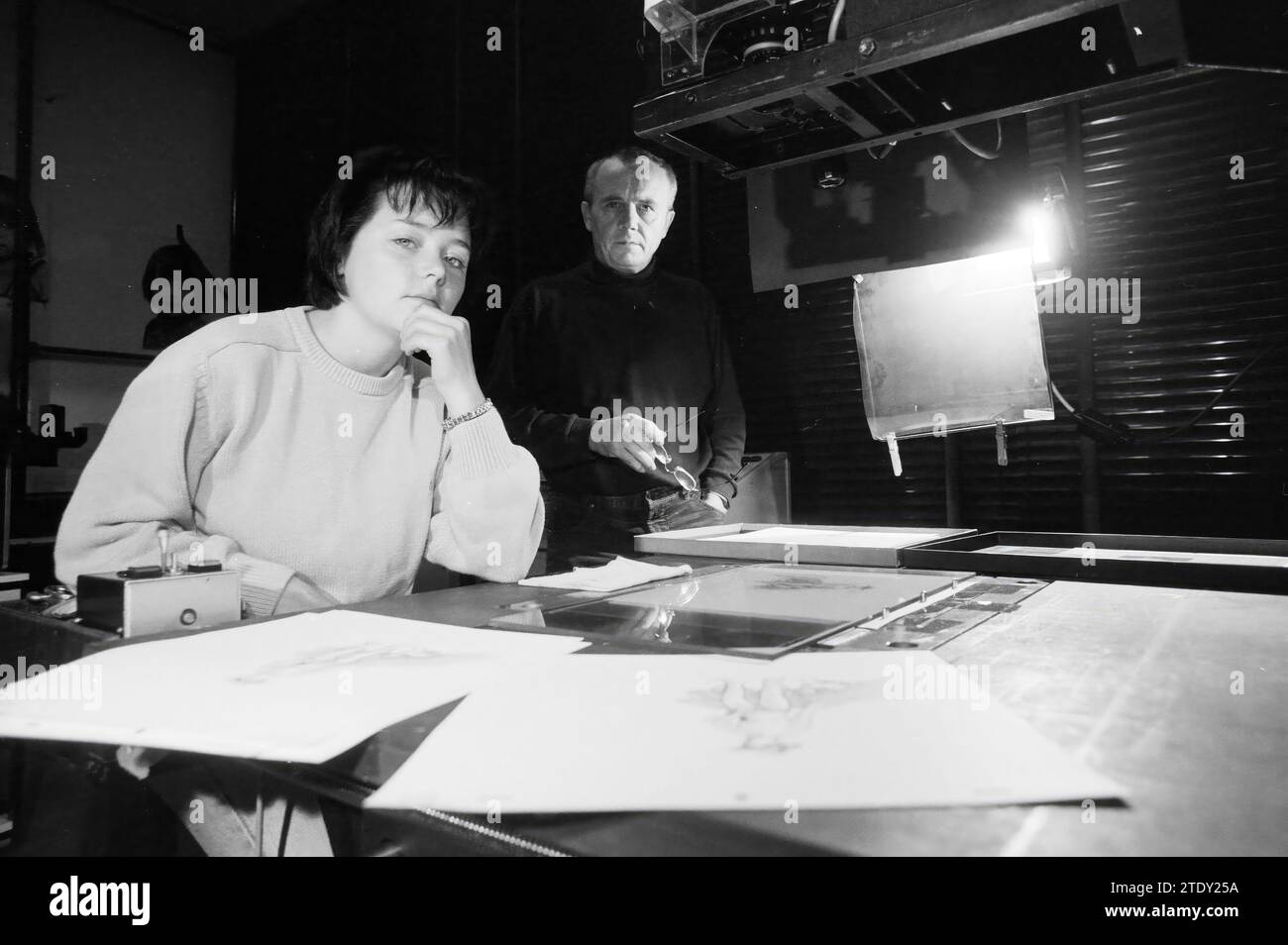 Gerrit van Dijk + daughter, Haarlem, The Netherlands, 11-11-1990 ...