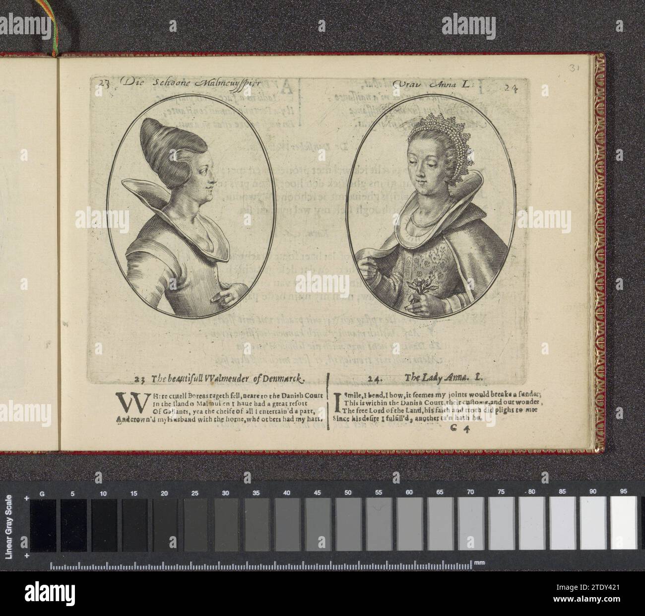 Portraits of the Courtisanes called Schone Malmeuspier and Vrouw Anna L ...