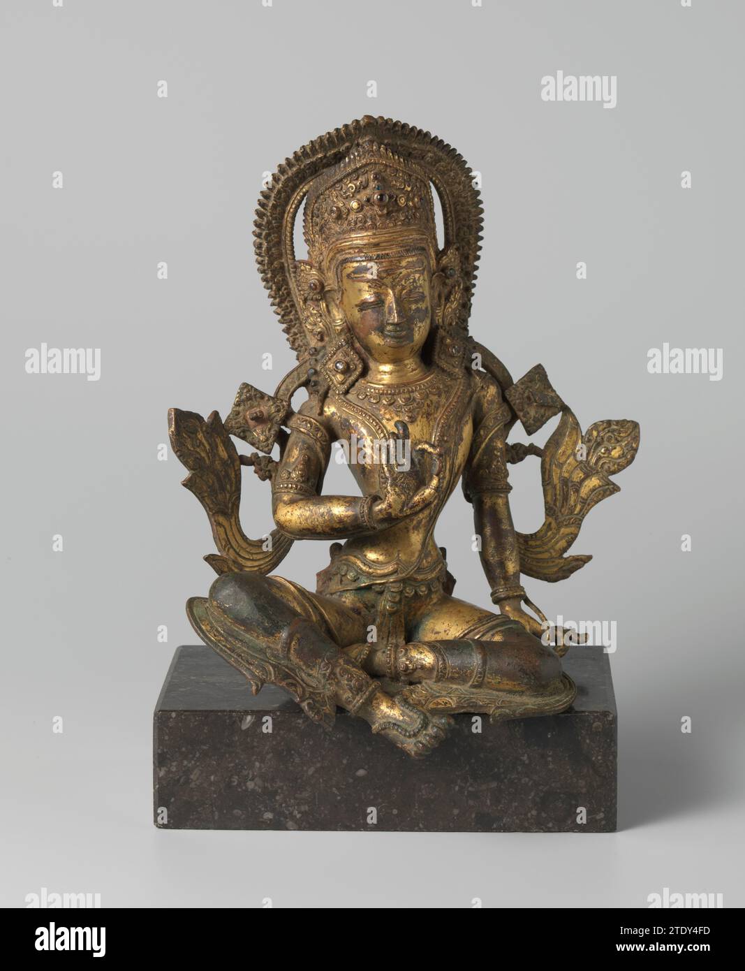 Indra , Indrani, anonymous, c. 1600 - c. 1700 The God Indra sitting in ...