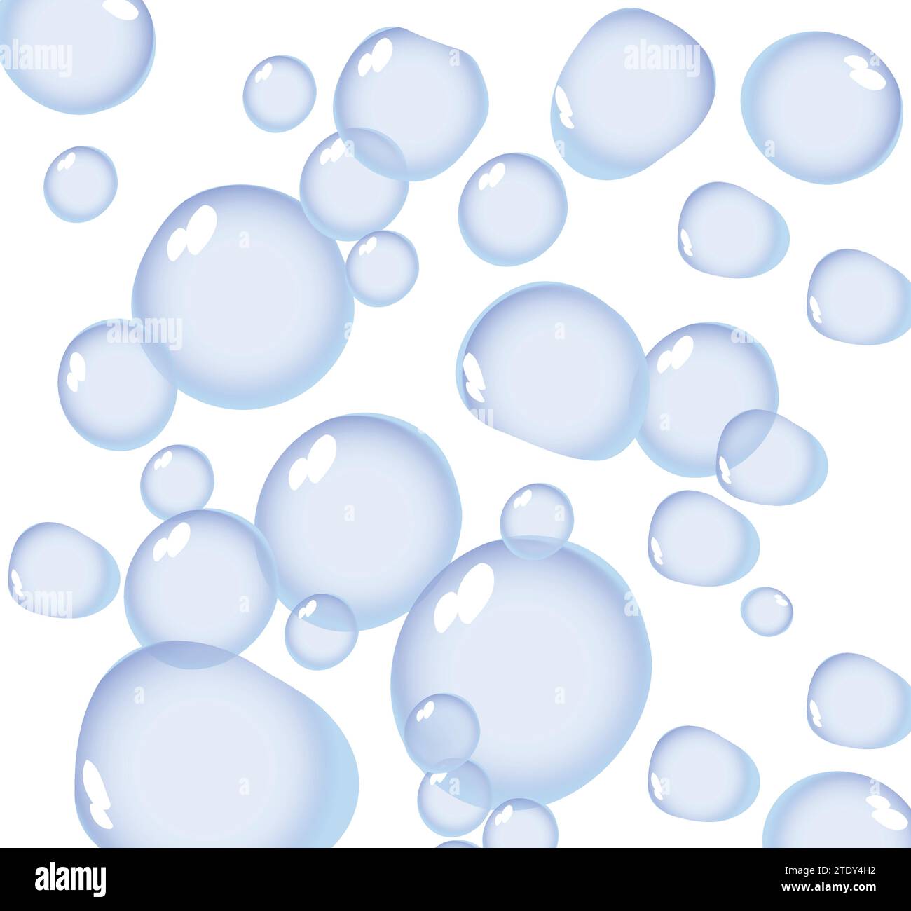 MOVING WATER BUBBLES ILLUSTRATION ON WHITE BACKGROUND Stock Vector ...