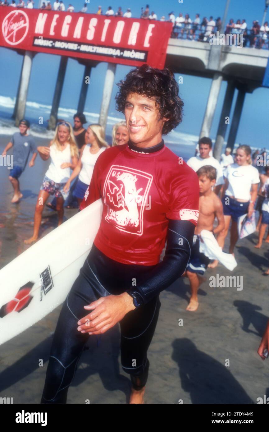 Huntington Beach, California, USA 11th August 1996 Surfer Rob Machado ...