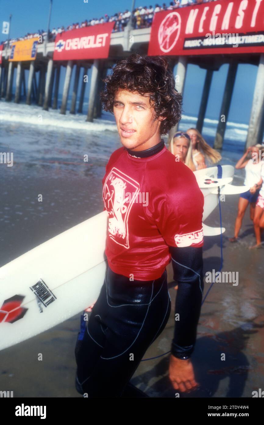 Huntington Beach, California, USA 11th August 1996 Surfer Rob Machado ...
