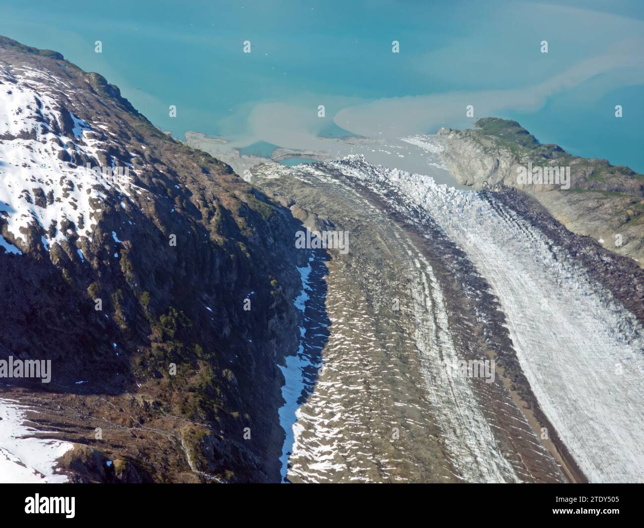John hopkins glacier aerial hi-res stock photography and images - Alamy