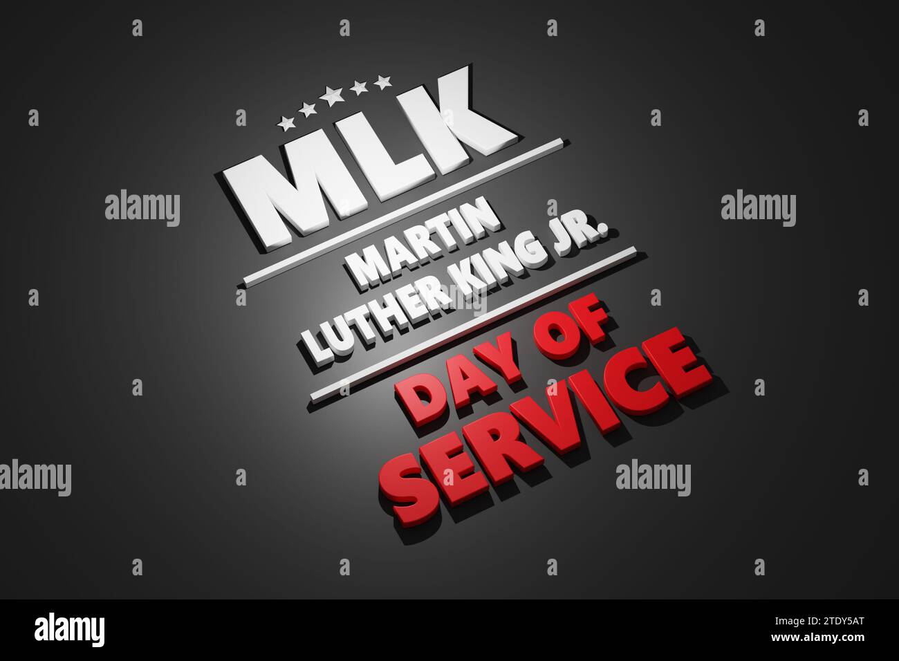 poster of martin luther king jr. day, MLK, day of service template of ...