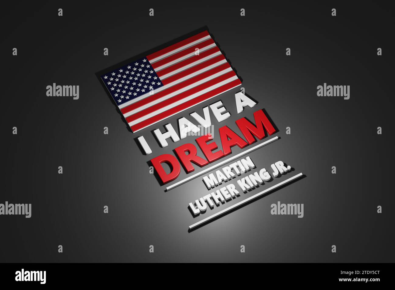poster of martin luther king jr. day, MLK, i have a dream with us flag ...