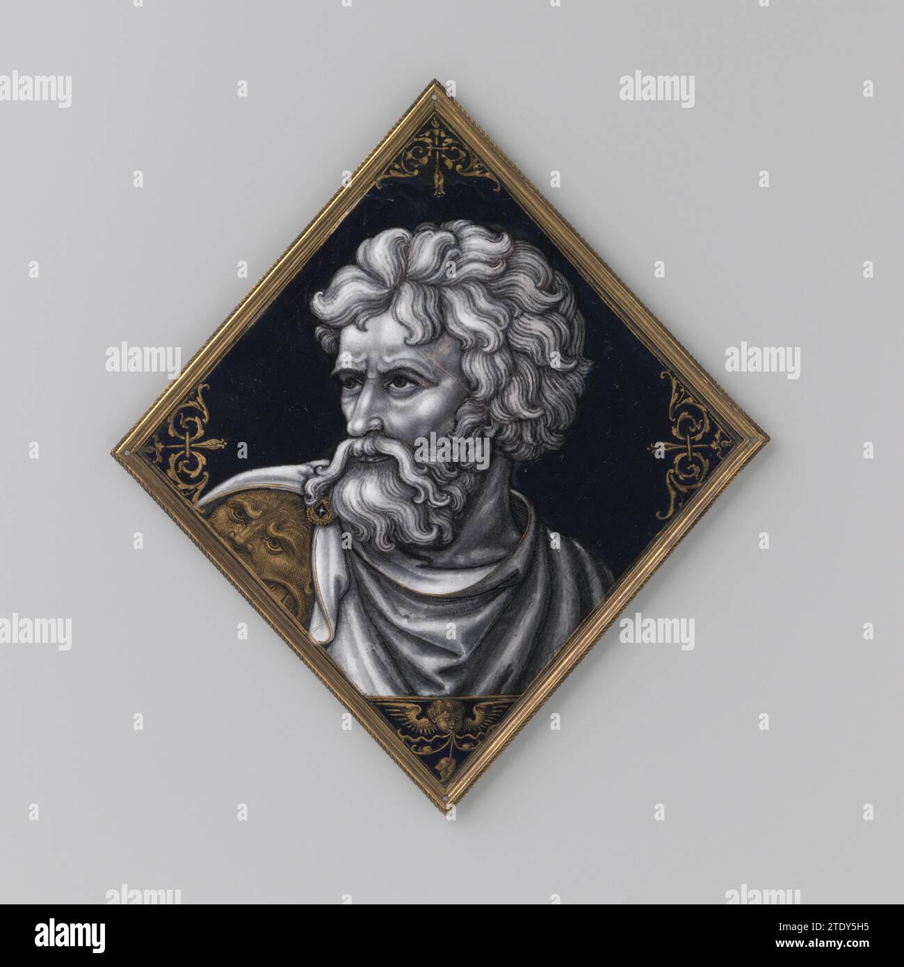 Two plaques with busts, anonymous, 1540 - 1560 Chopper -shaped plaque ...