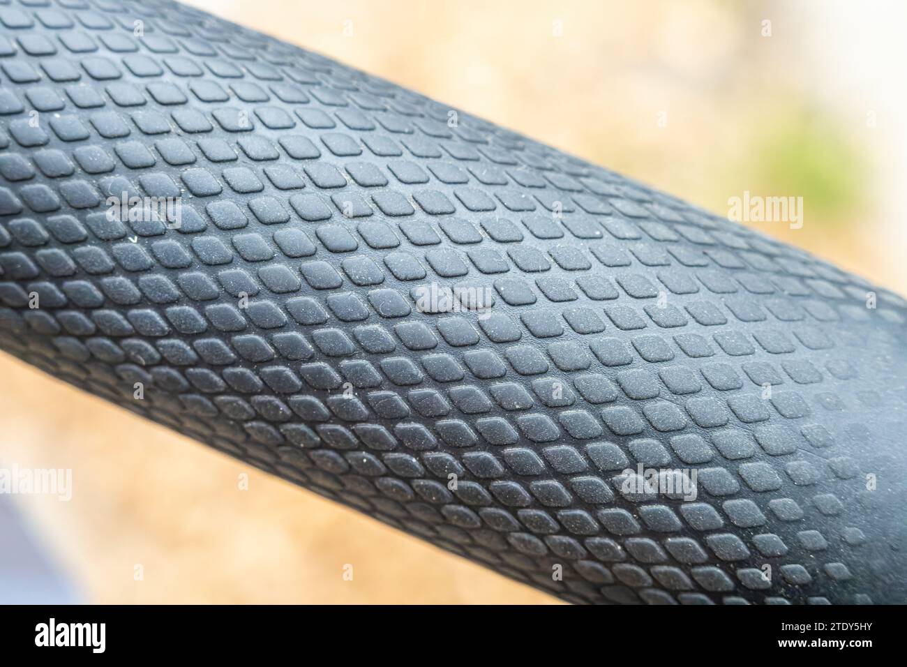 Rubber textured and factured surface in view of scooter handles Stock ...