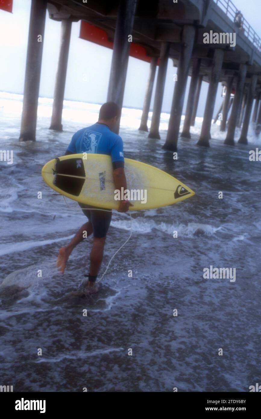 Huntington Beach, California, USA 11th August 1996 Surfer Kelly Slater ...