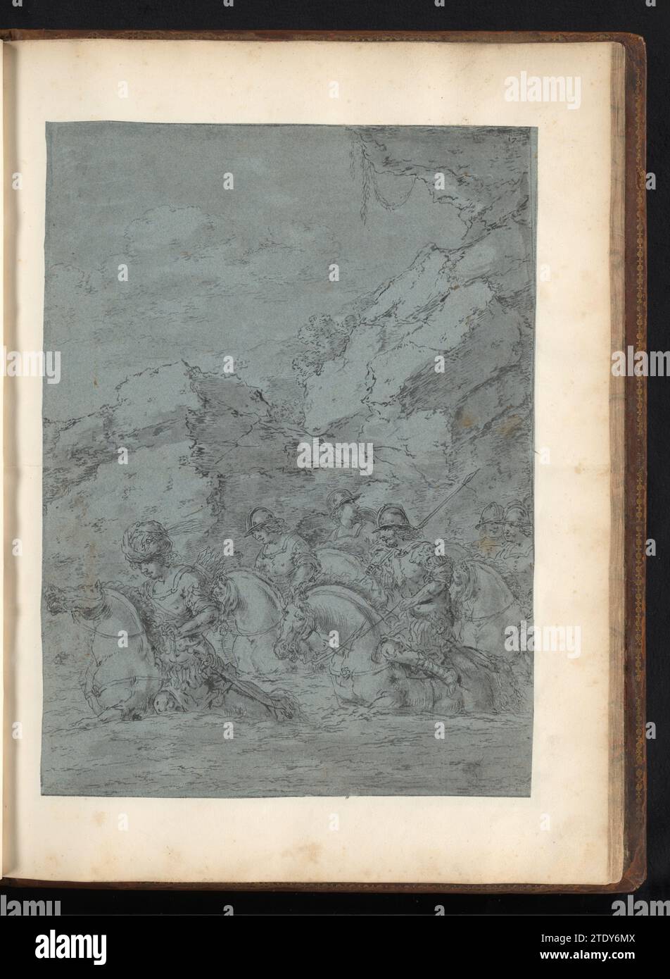 Augustus the Great and his soldiers cross the granicus, Leonaert Bramer ...