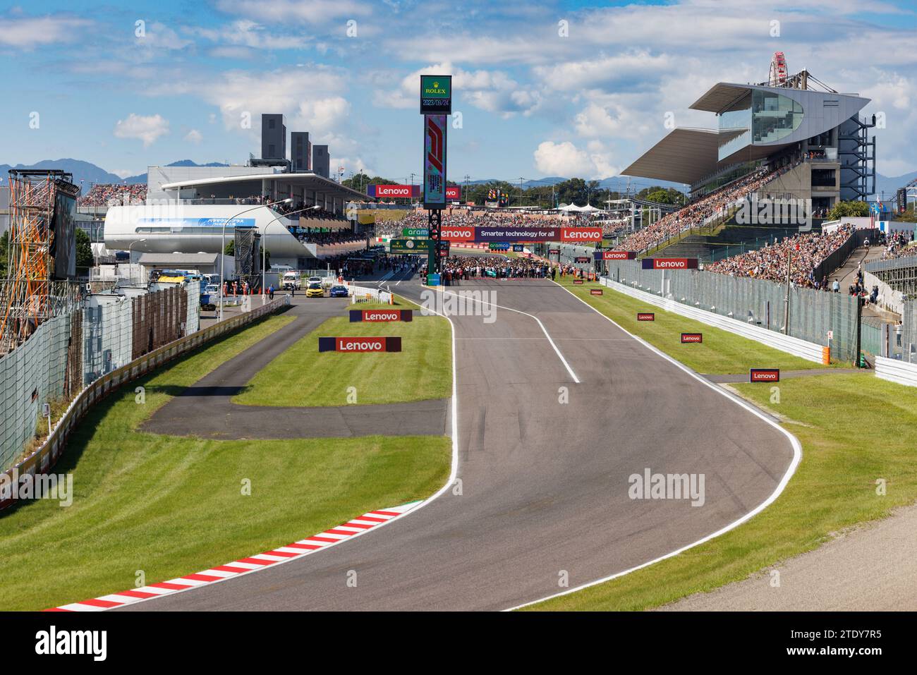 Suzuka Grand Prix Circuit, 20 December 2023: Turn 1 during the 2023 ...