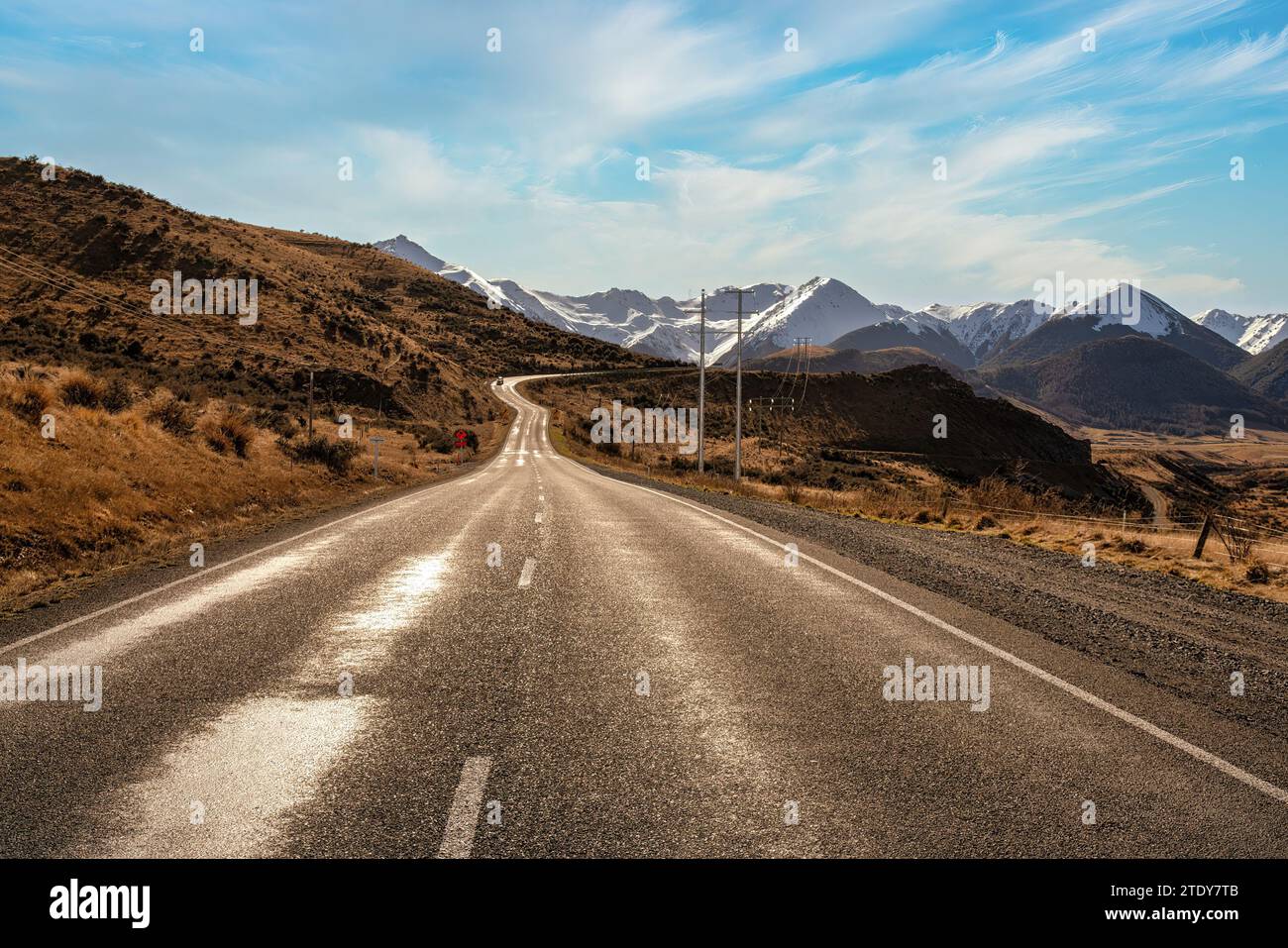 The Highway crossing from the NZ East coast to the West coast through ...