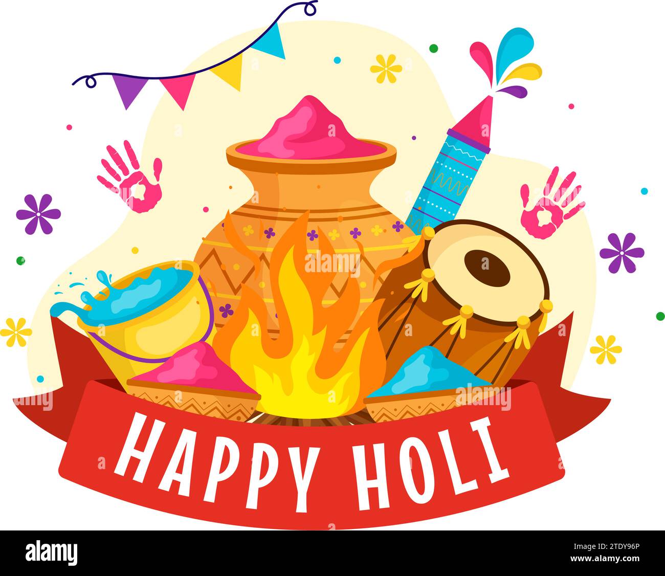Holi festival 2024 Stock Vector Images - Alamy