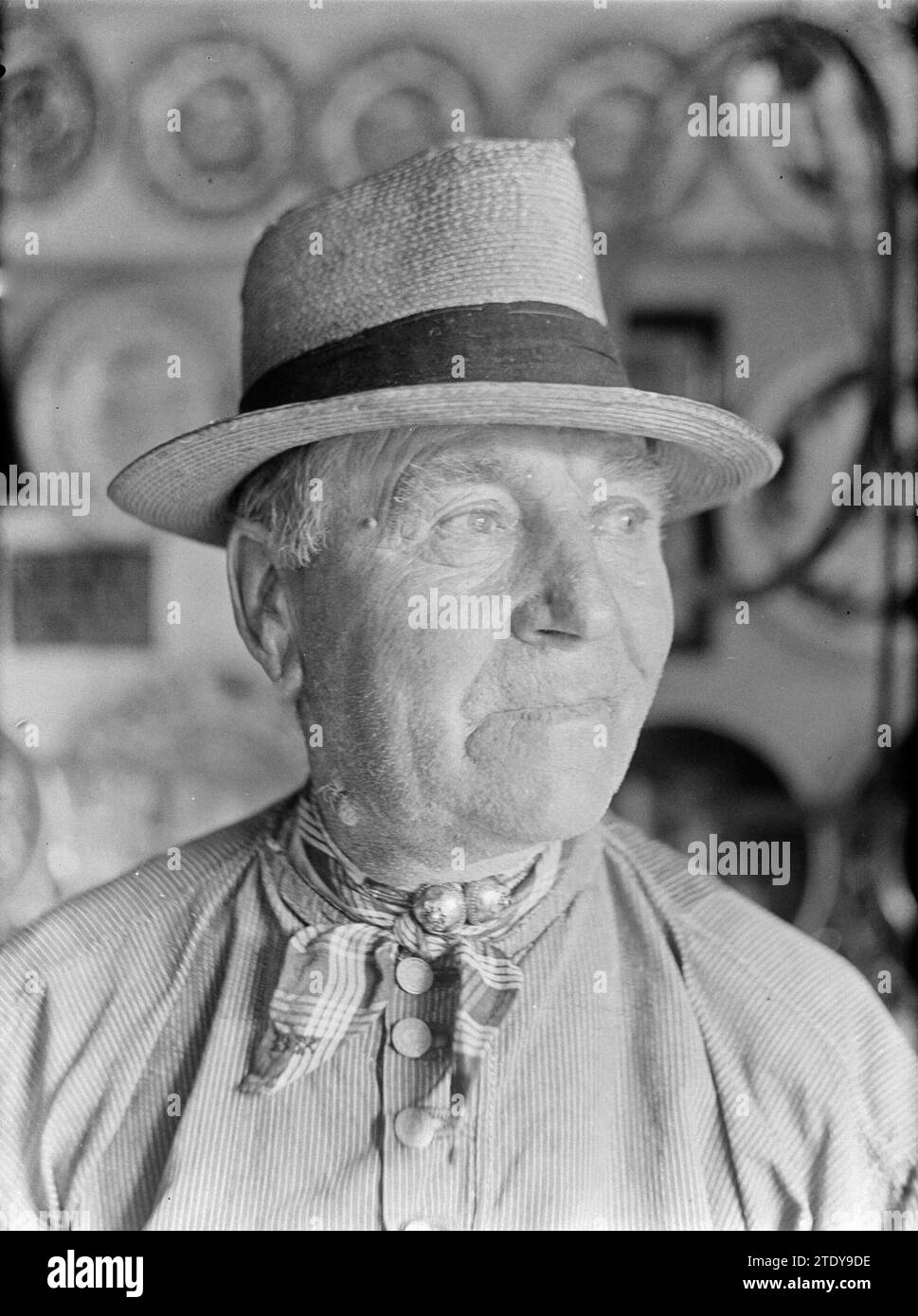 Portrait of a man in traditional Marker costume ca. 1932 Stock Photo ...