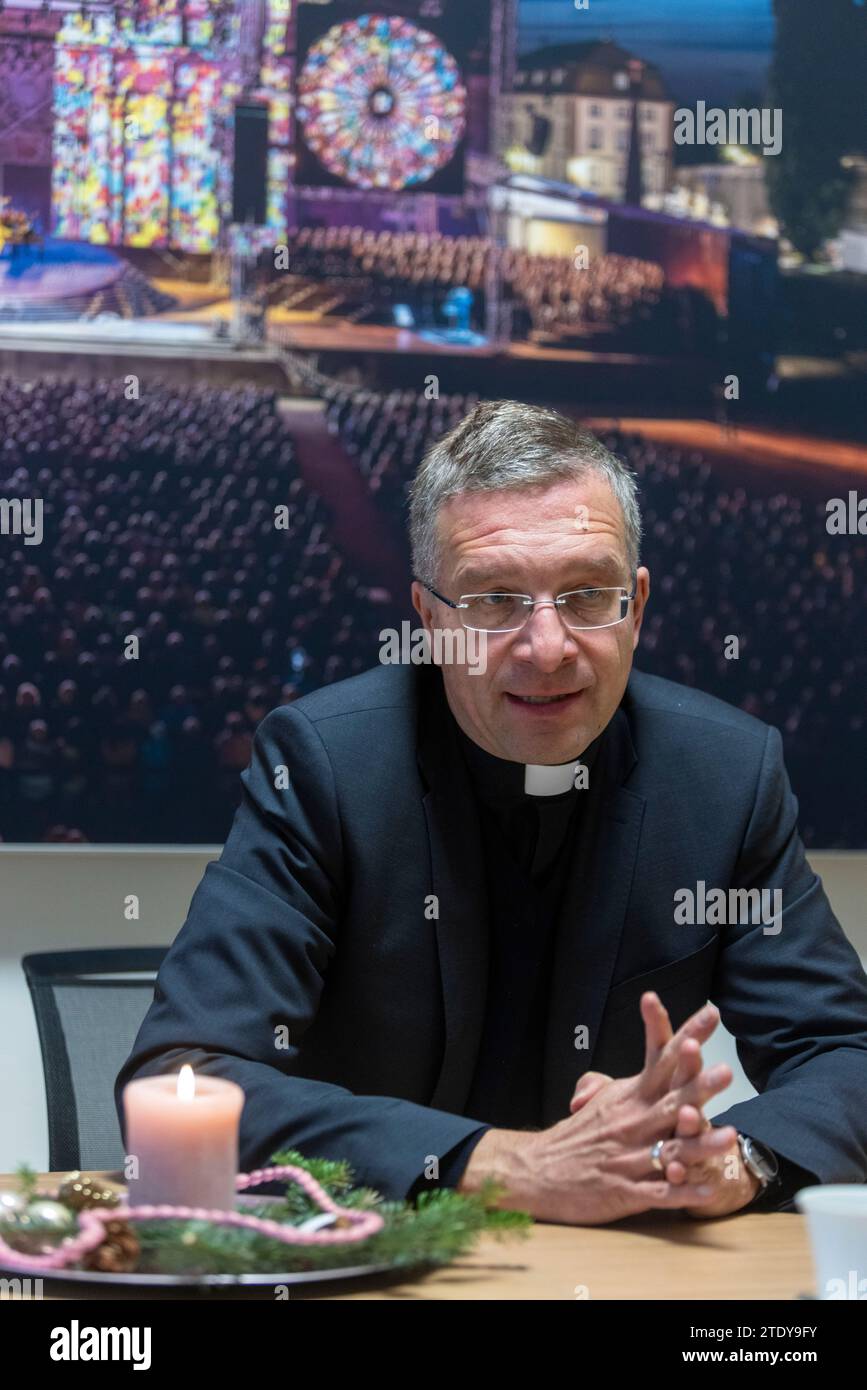 Fulda, Germany. 08th Dec, 2023. Bishop Michael Gerber of Fulda speaks ...