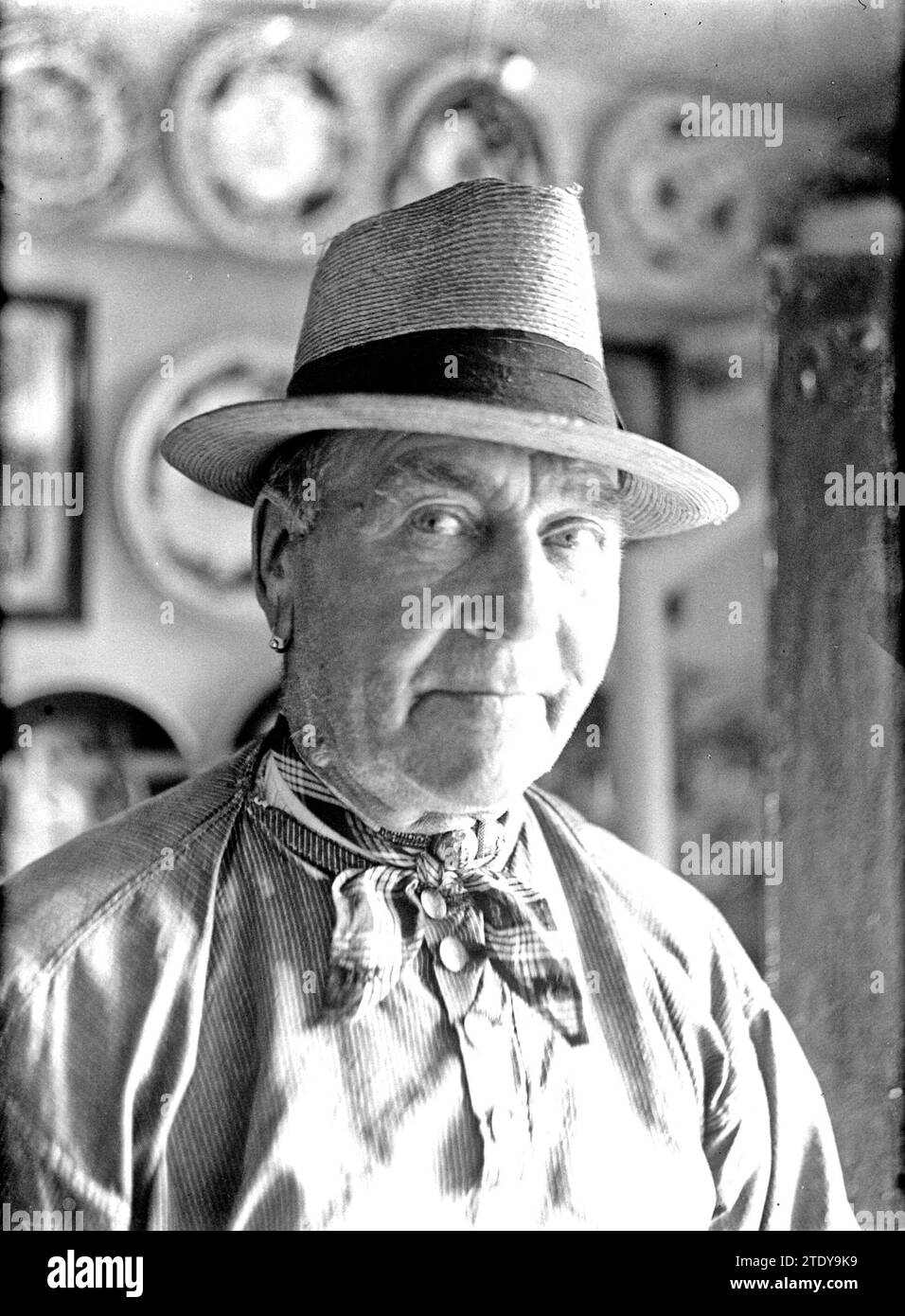Portrait of a man in traditional Marker costume ca. 1932 Stock Photo ...