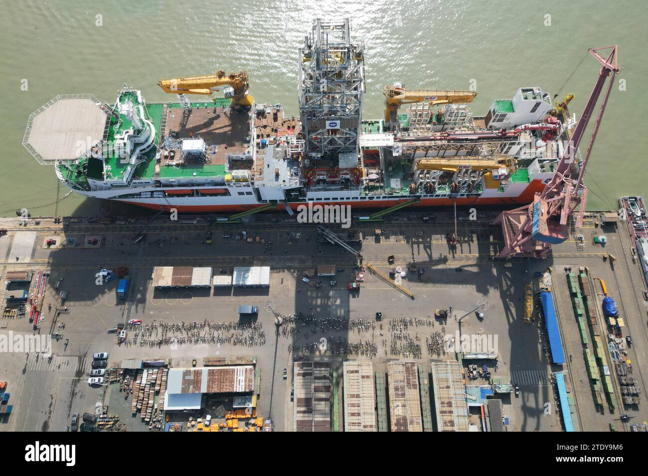 **CHINESE MAINLAND, HONG KONG, MACAU AND TAIWAN OUT** Aerial photo show ...