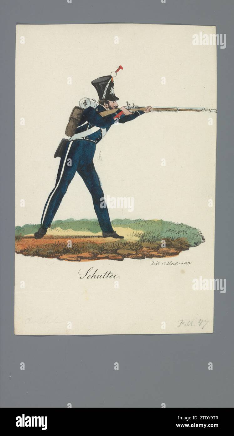 Schutter, 1835 - 1850 Standing mooring shooter. Part of a series of 157 ...