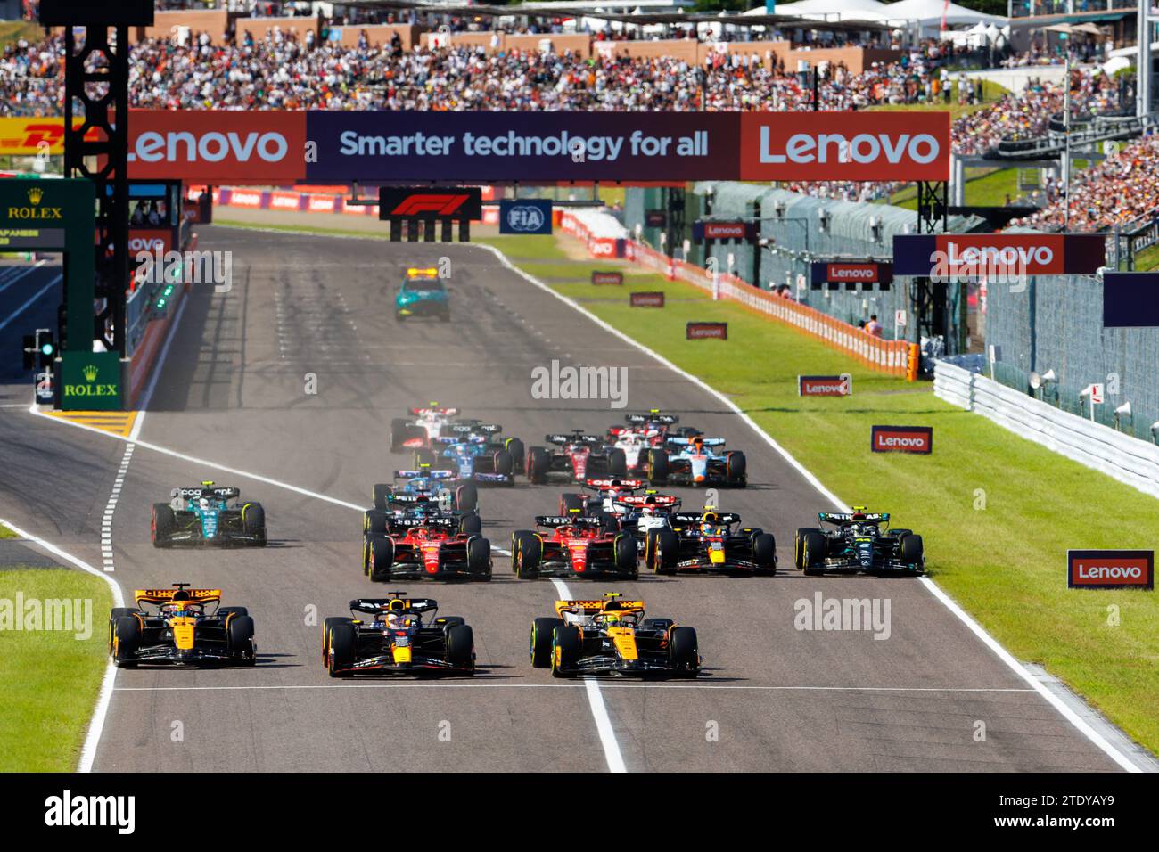 Suzuka Grand Prix Circuit, 20 December 2023: Race start lap 1 during ...