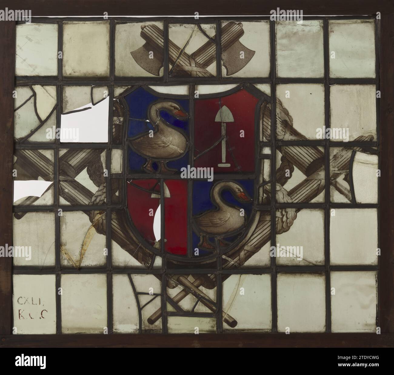 Window with the coat of arms of the De Graeff family, Anonymous, c ...