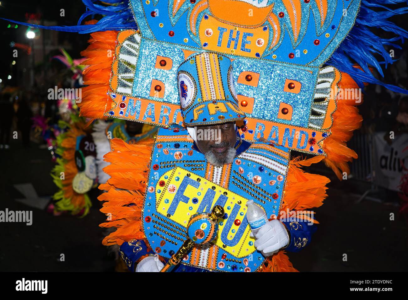 People celebrating in colorful costumes and dancing to music at the ...