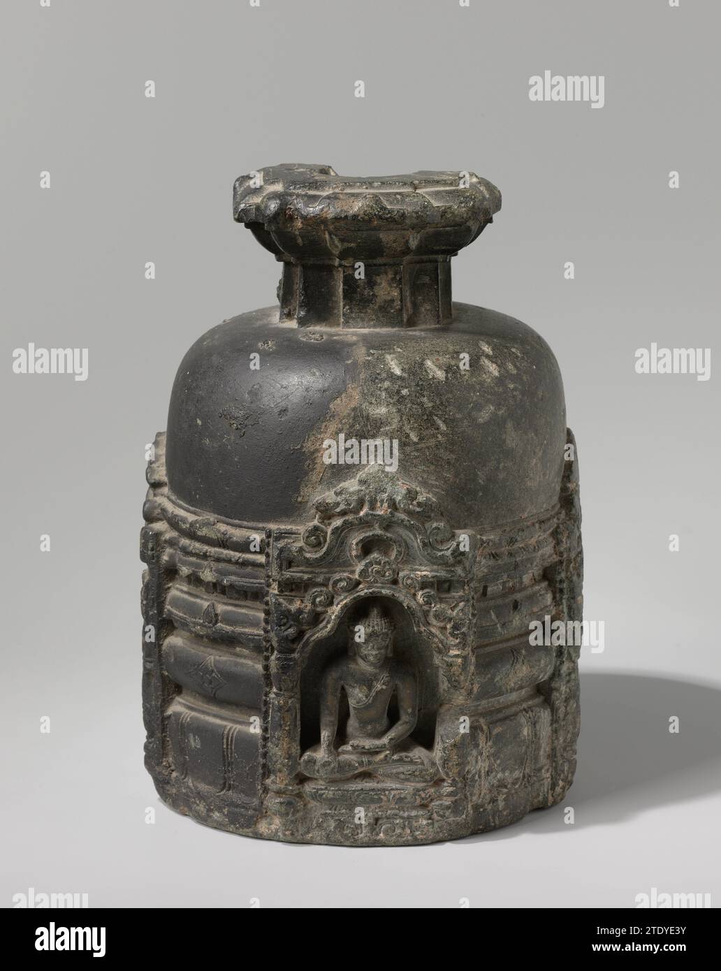 Votive Stupa, anonymous, c. 900 - c. 1000 Basement on four sides in ...