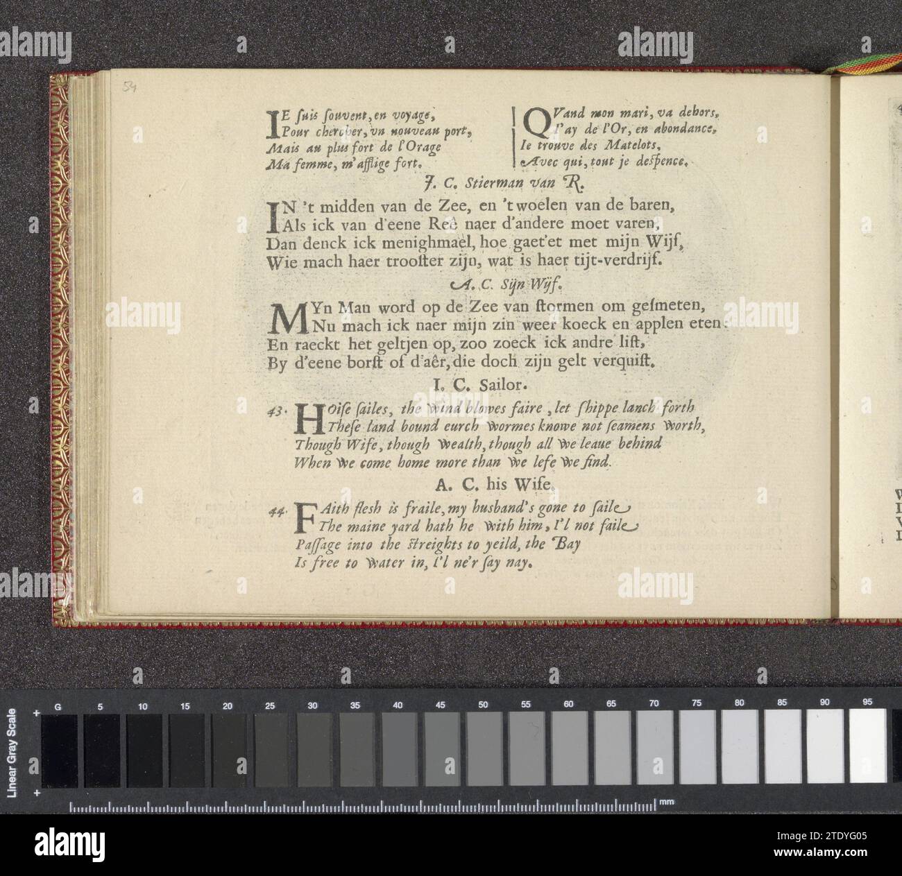 Quatrains for performances of a mate and his wife, 1641 Three times two ...