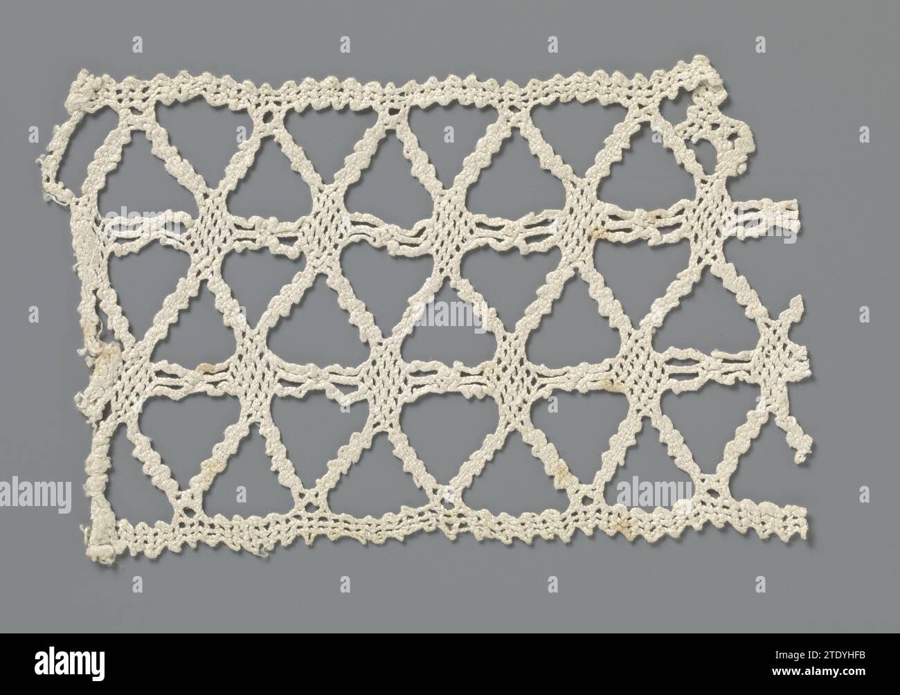 Strip bobbin with triangles, anonymous, c. 1850 - c. 1899 Strip of ...