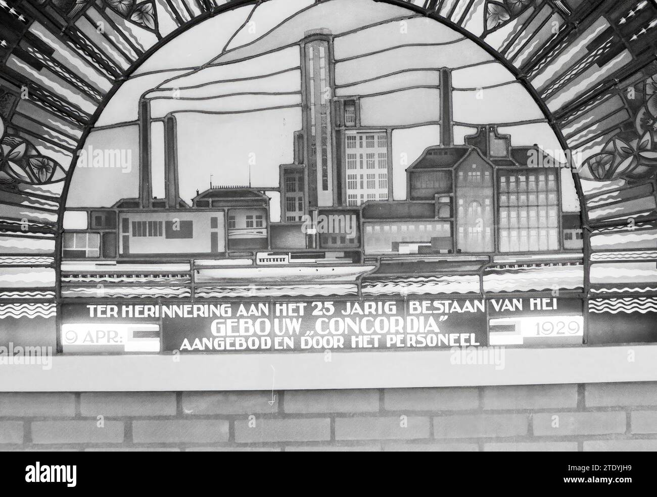 Stained glass window from Gelder paper, Van Gelder & Zonen paper ...