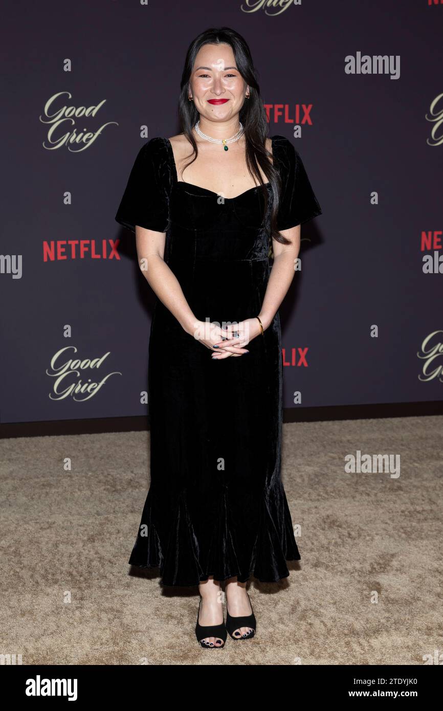 Los Angeles, USA. 19th Dec, 2023. Megan Zehmer attends the arrivals of ...