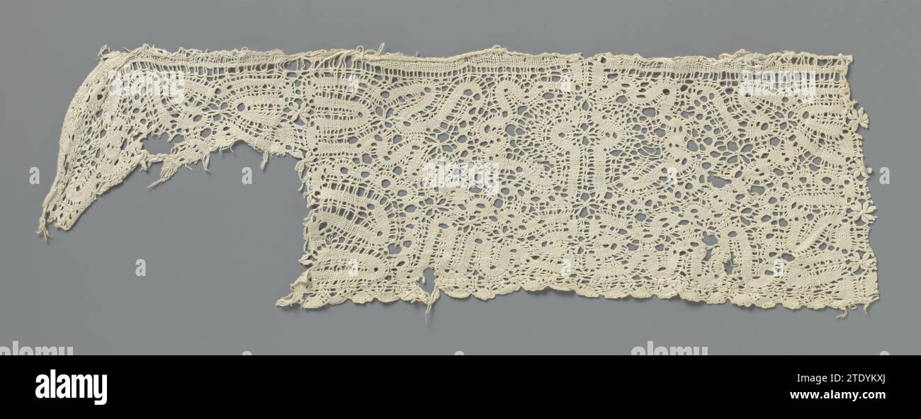 Strip bobbin with a hurled ribbon motif, anonymous, c. 1850 - c. 1899 ...