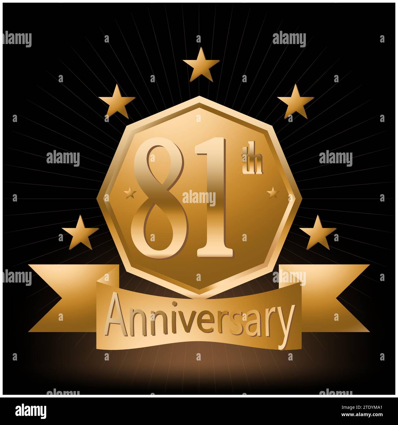 81th Anniversary Celebration Logo Vector Stock Vector Image & Art - Alamy