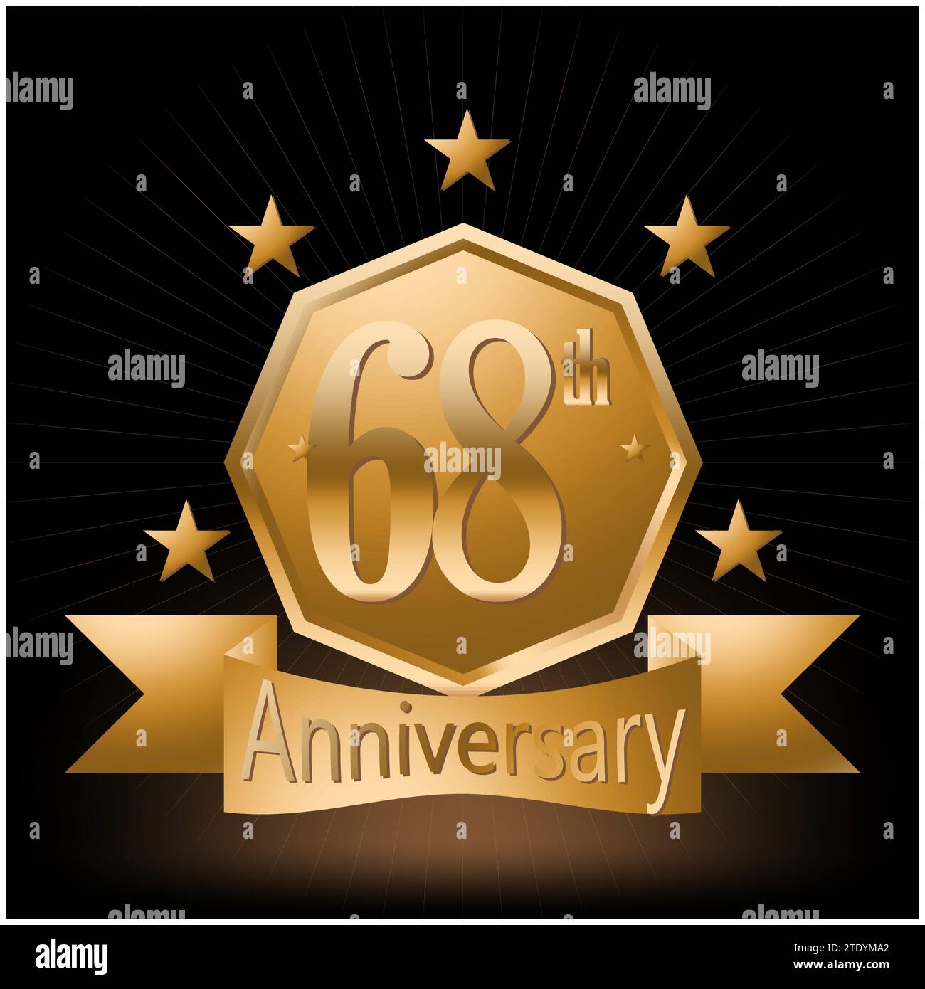 68th years anniversary logo hi-res stock photography and images - Alamy