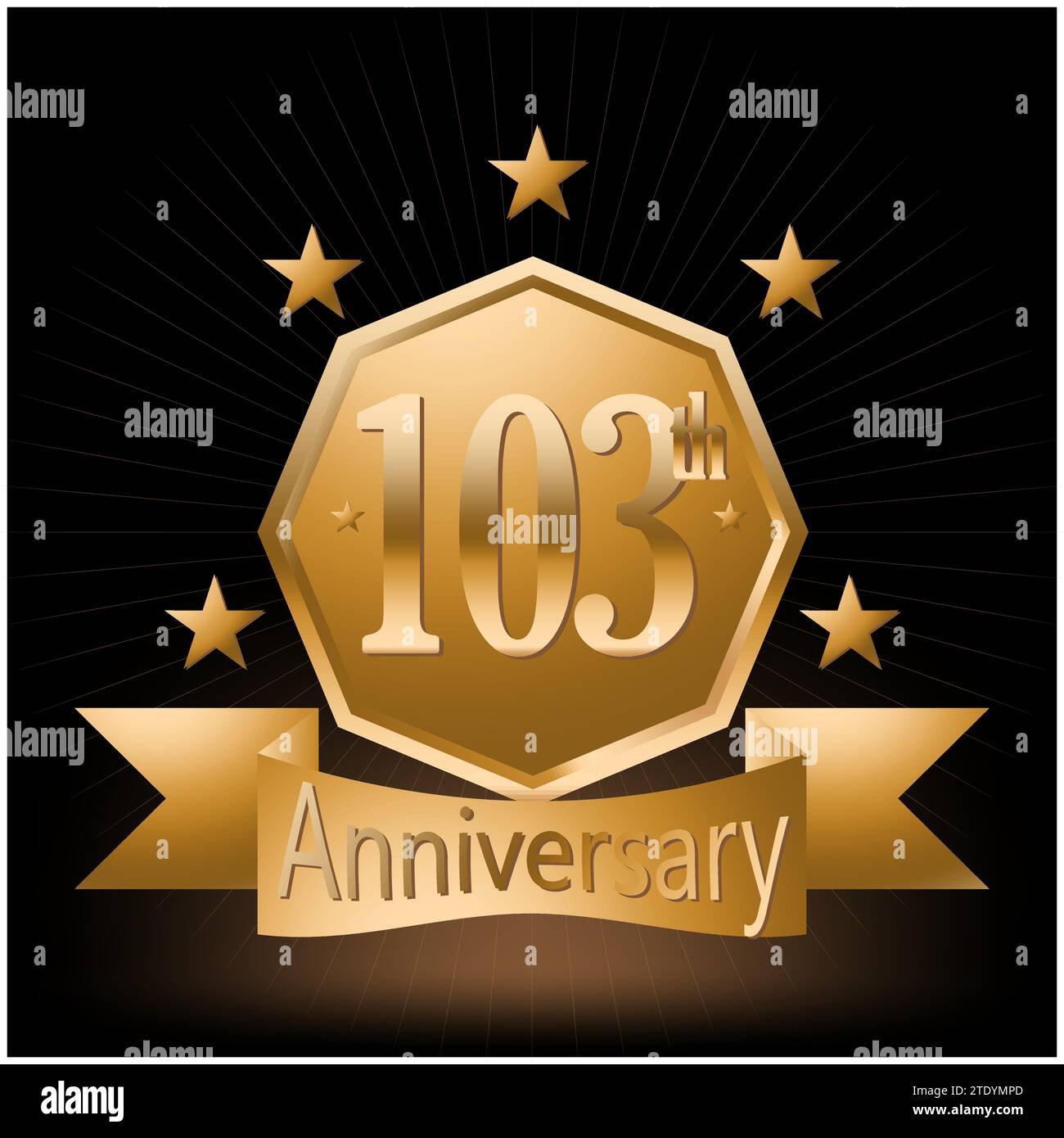103th Anniversary Celebration Logo Vector Stock Vector Image & Art - Alamy