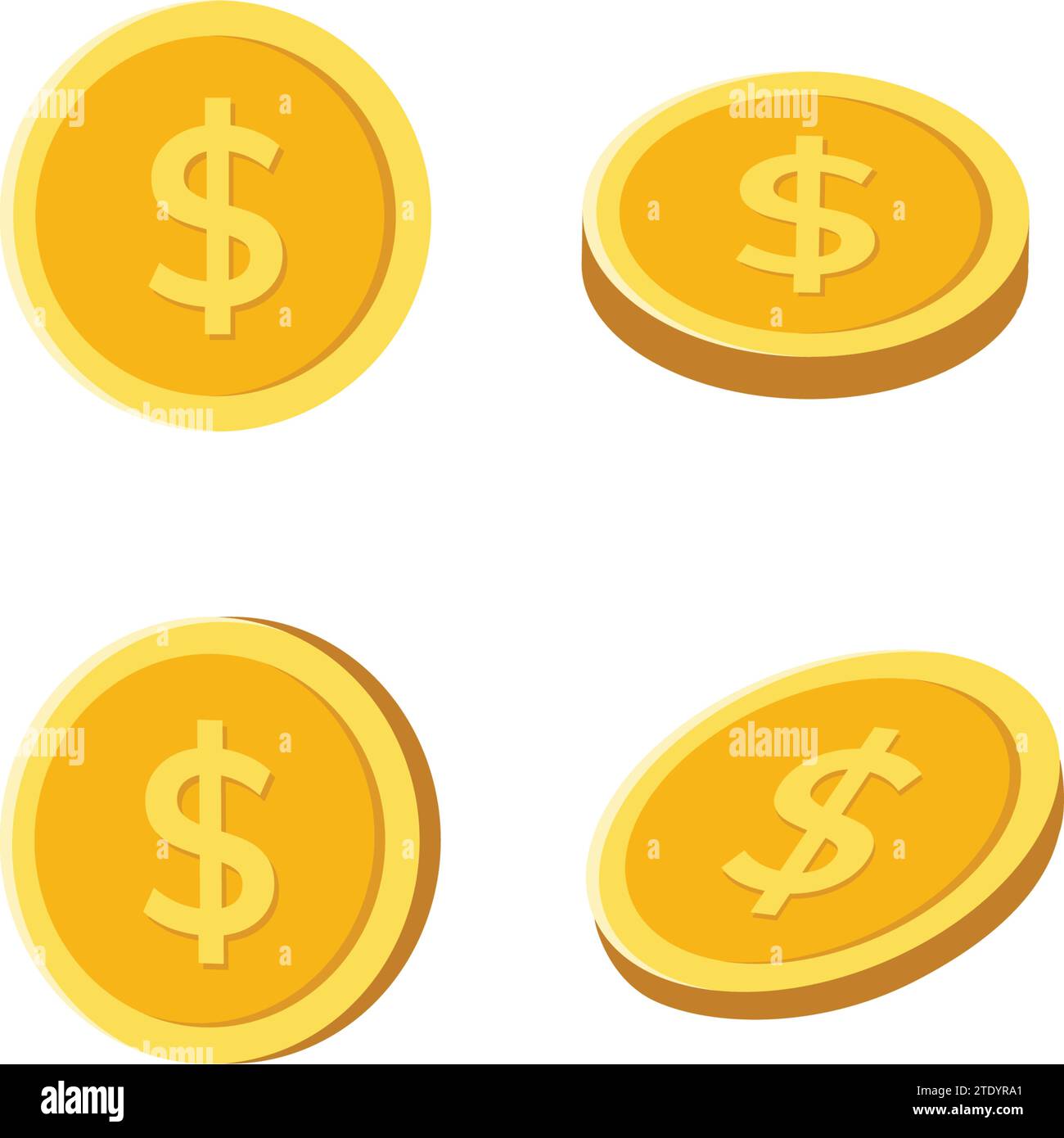 Bag gold coins Stock Vector Images - Alamy