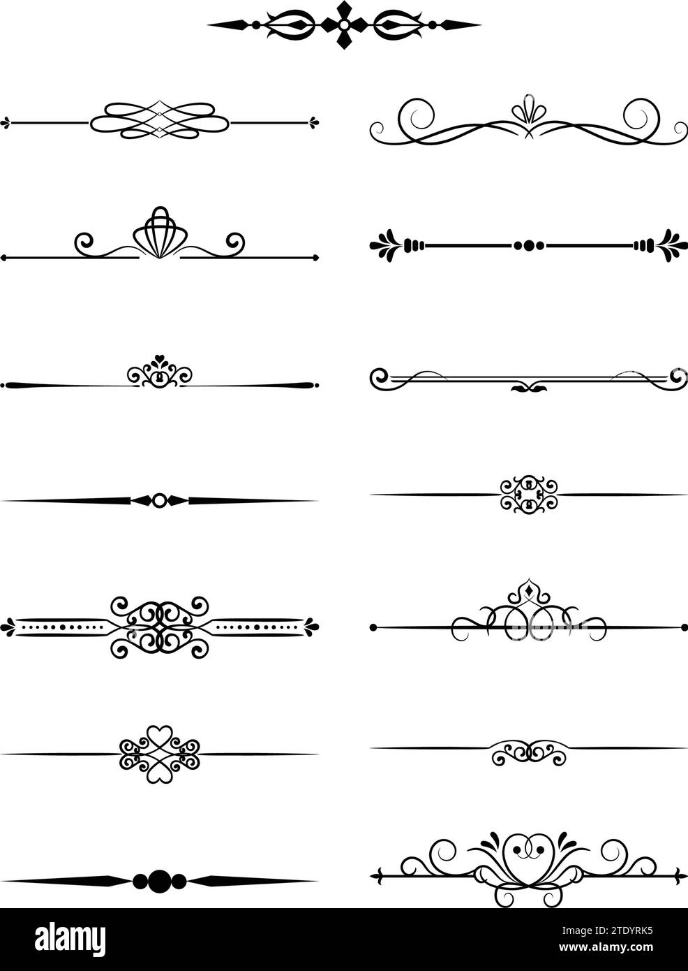 Luxury divider Stock Vector Images - Alamy