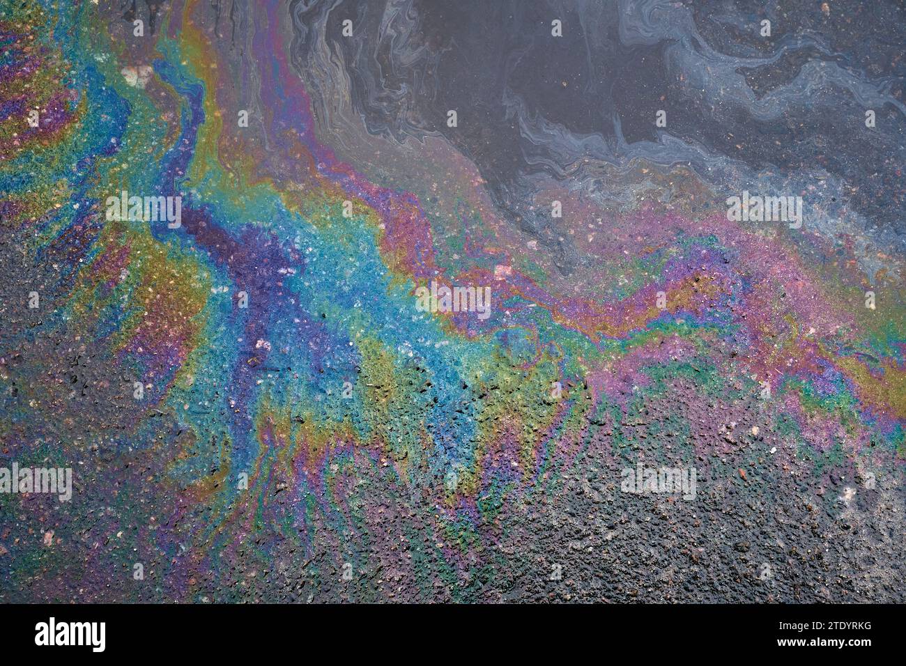 Blue paint spill on road hi-res stock photography and images - Alamy