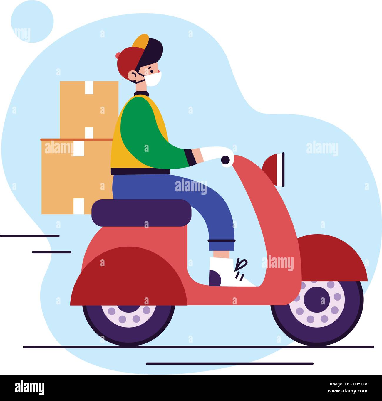Express delivery courier service Cut Out Stock Images & Pictures - Alamy
