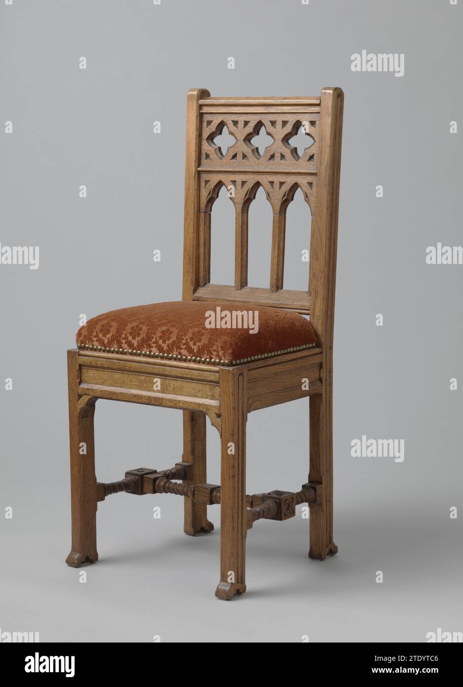Stoel, Pierre Joseph Hubert Cuypers, 1850 - 1860 Gothic style chair ...