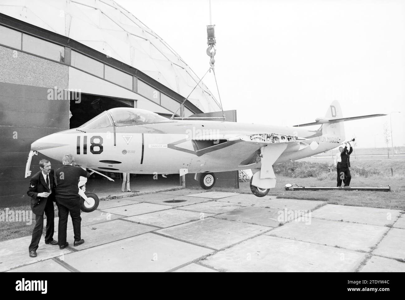 Airplane Seahawk in front of Aviodome, Schiphol, Airplanes, 10-10-1978 ...