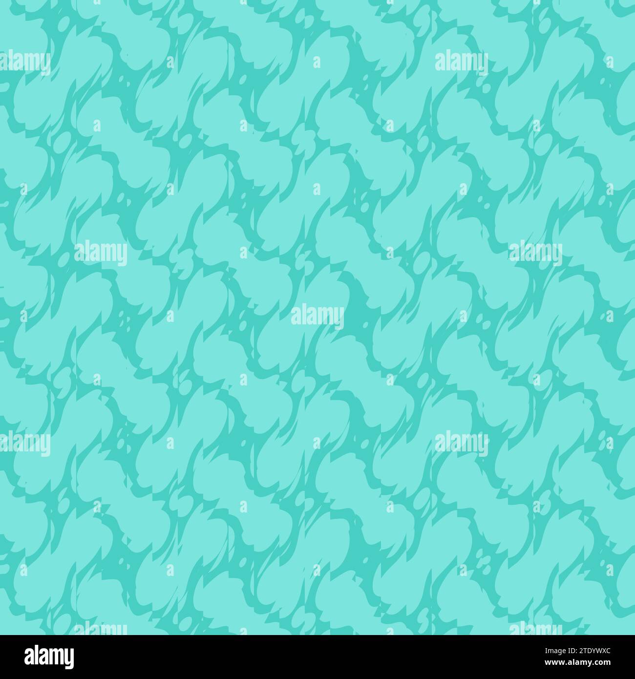 Abstract pattern of distorted geometric light turquoise colored shapes ...