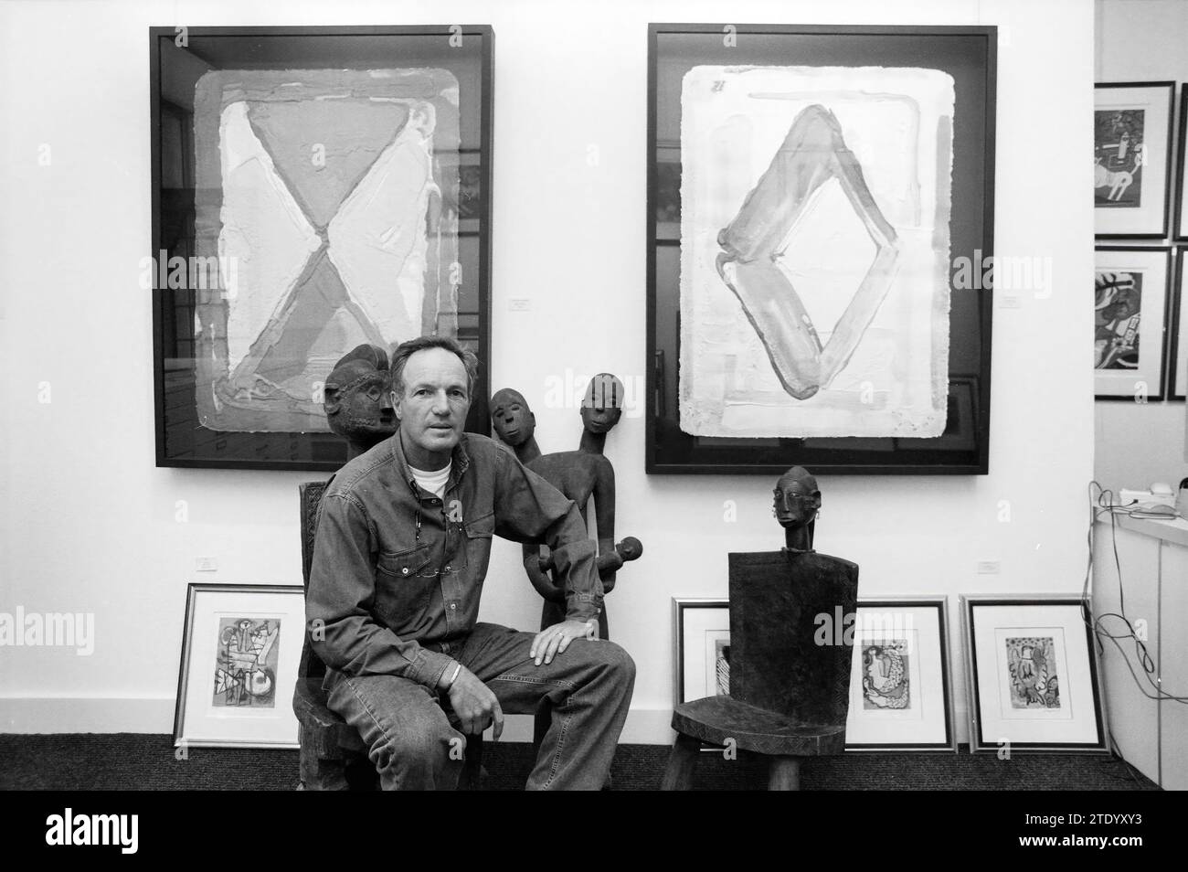 Tom Okker in art gallery, A'dam, Amsterdam, The Netherlands, 08-09-1996 ...