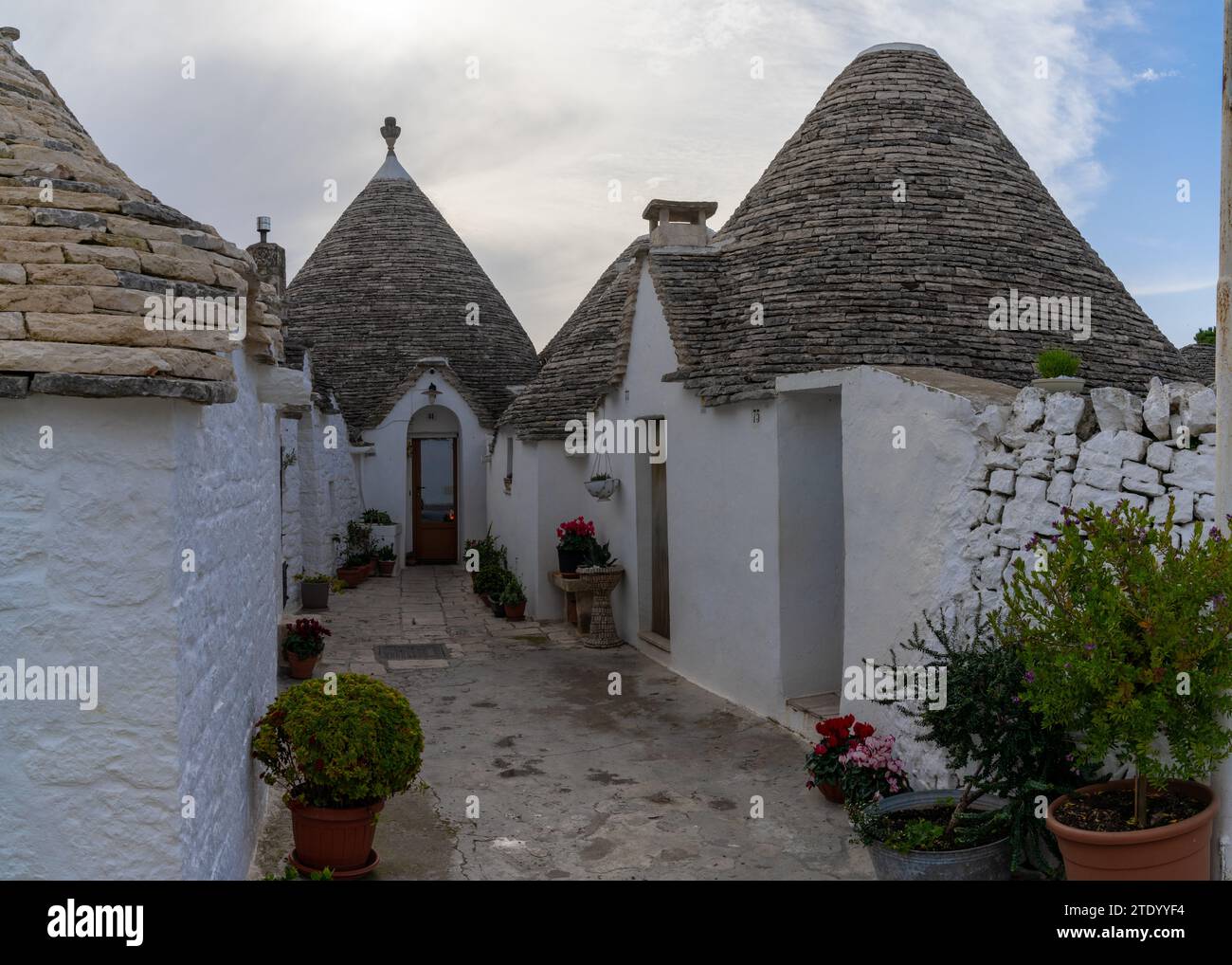 Alberobello, Italy - 2 December, 2023: typical Trulli homes in ...
