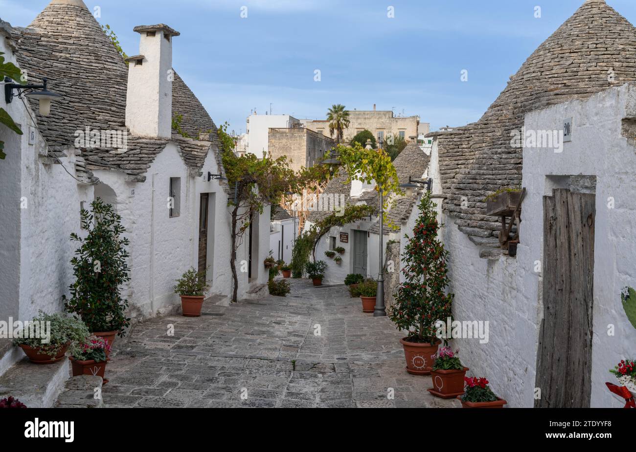 Alberobello, Italy - 2 December, 2023: typical Trulli homes in ...